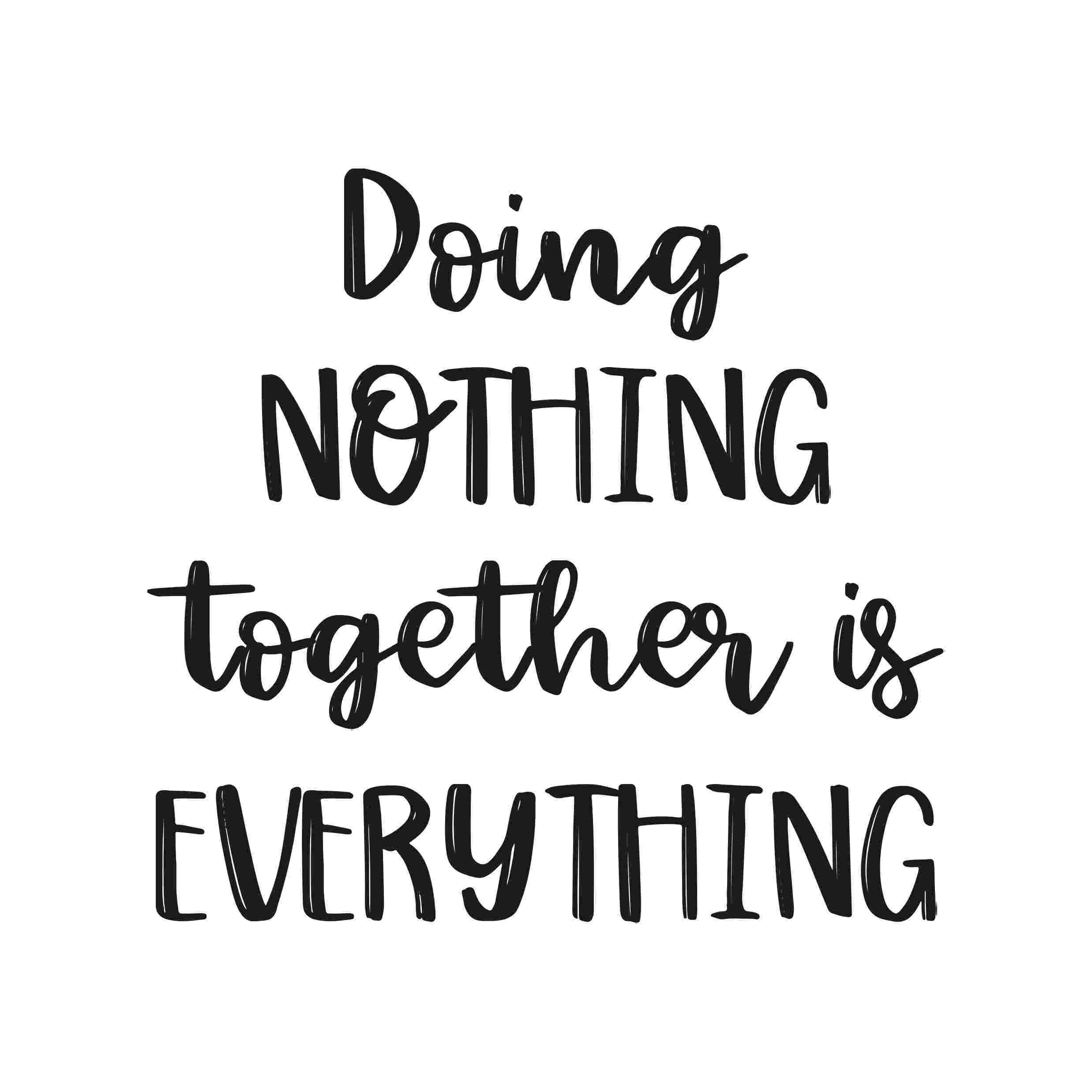 Trinx Doing Nothing Together Is Everything Imperfect Script Wrapped ...