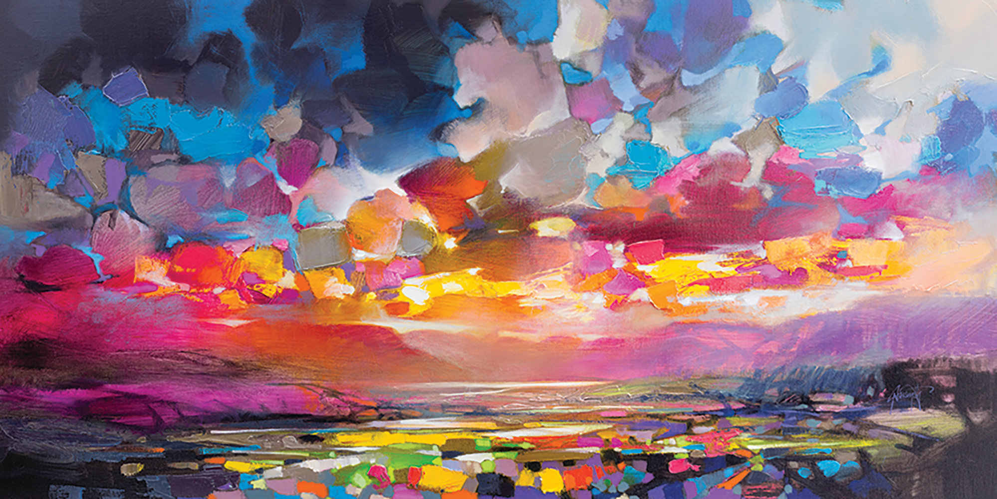 Art Group Highland Particles by Scott Naismith - Painting Print ...