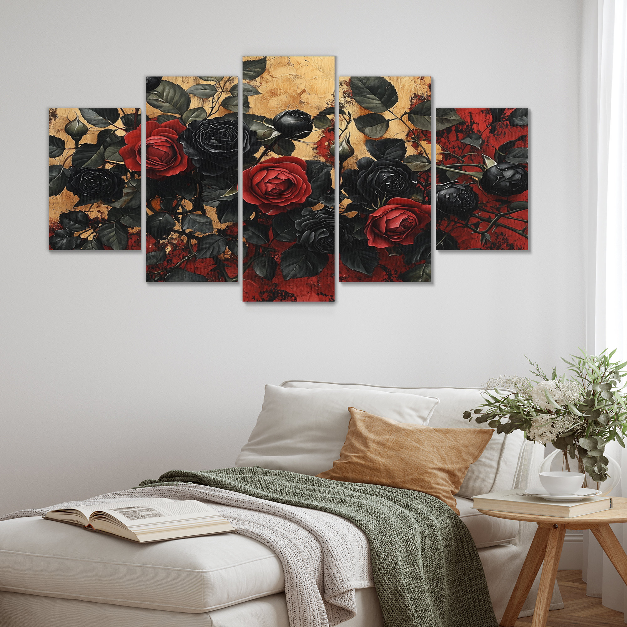 House of Hampton® Myafina - Roses Wall Art - Modern Wall Art Decor ...