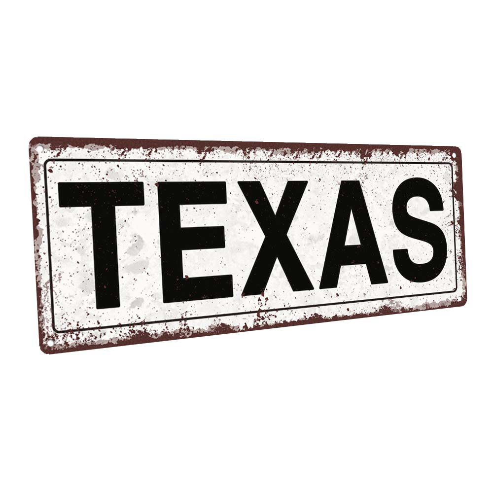 Gracie Oaks Framed, Indoor-Outdoor Texas Metal Sign, Wall Art For Home ...