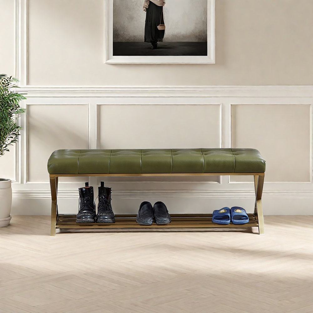 interanest 47.2 Shoe Changing Stool Shoe Bench | Wayfair