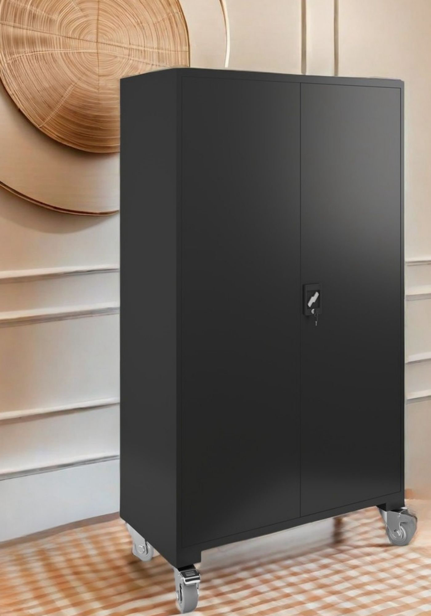 Hokku Designs Nagey Metal Single Storage Cabinet ( 70.87'' H x 39.37 ...