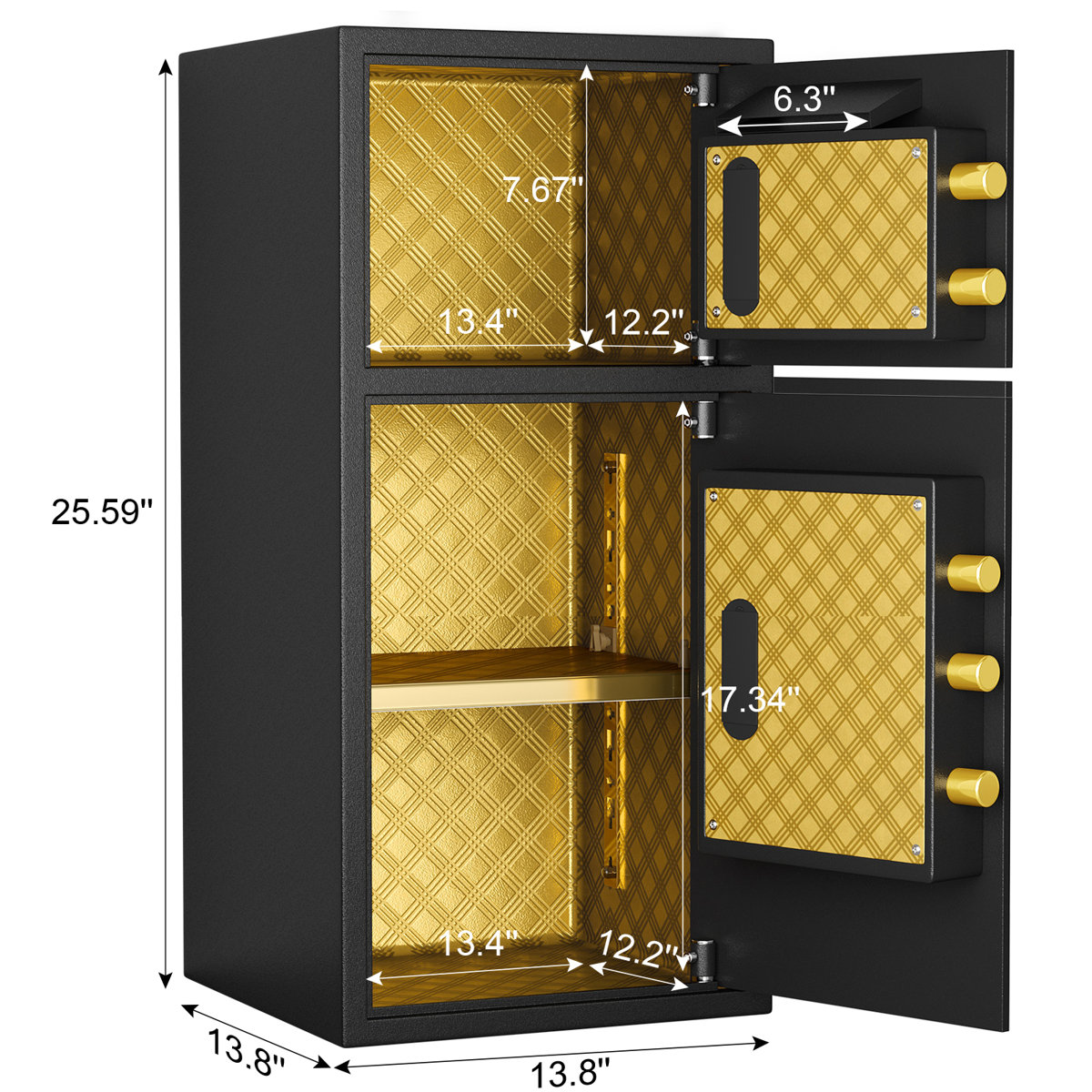 Living Source International Large 6.0 Cu Ft Double-door Digital Safe ...