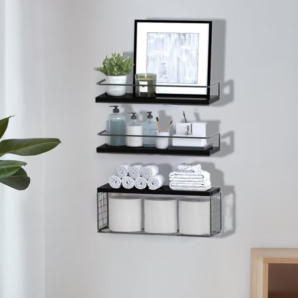 17 Stories 3 Layers Floating Shelves - Wayfair Canada