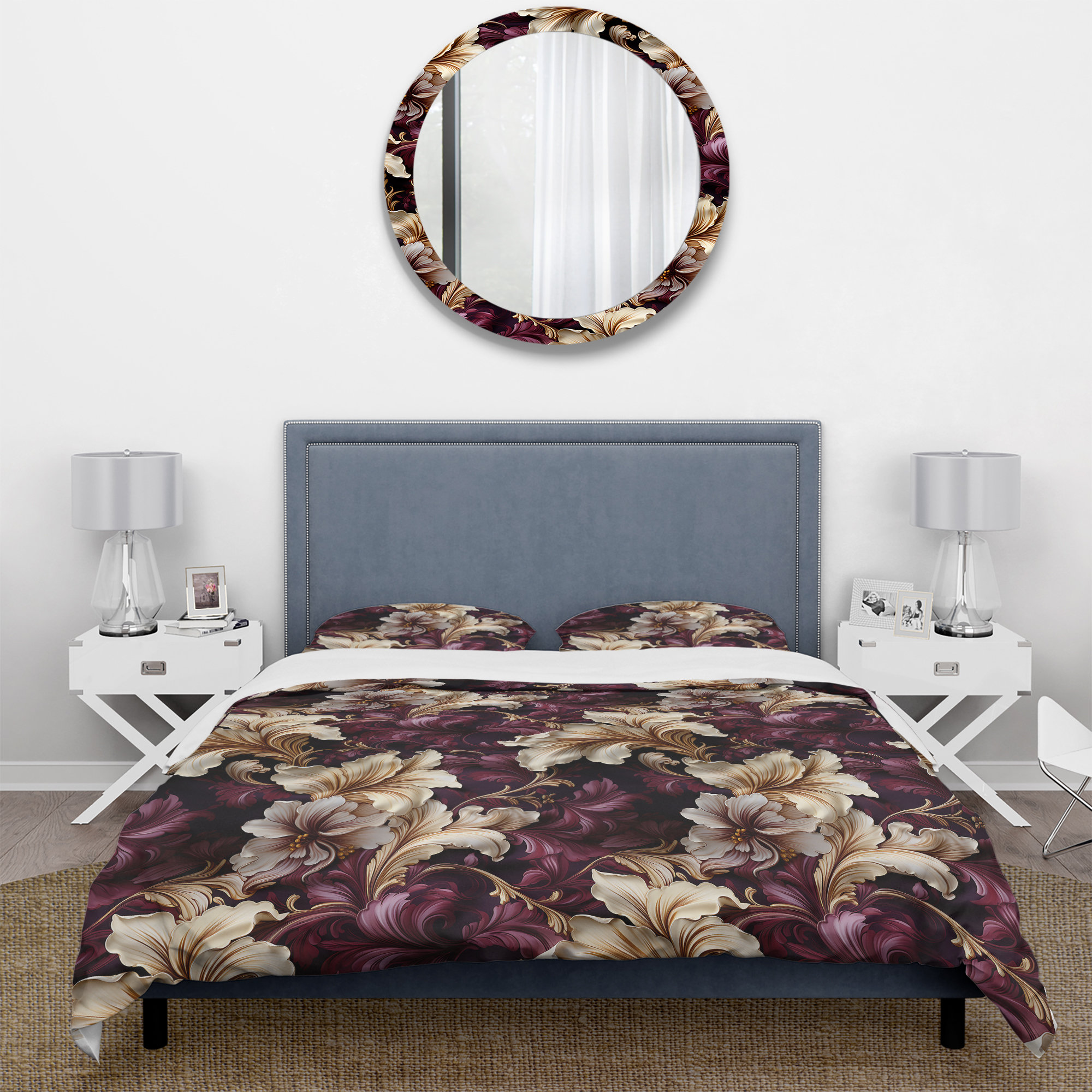 Design Art Royal Victorian Flourish Victorian Pattern III Bedding | Wayfair