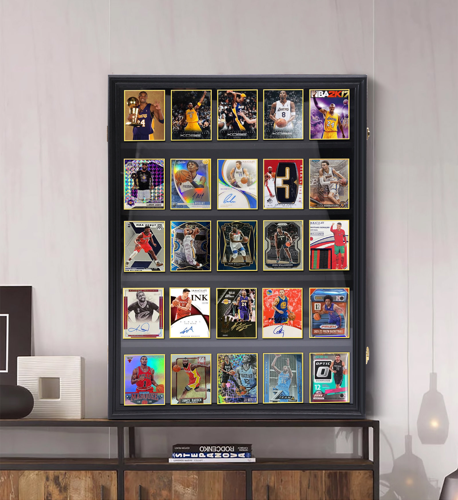 MUKE Vertical 35-Card Baseball & Trading Card Display Case, UV ...