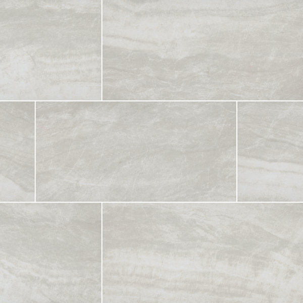Ackland Chiara 12 in. x 24 in. Matte Porcelain Stone Look Floor and ...