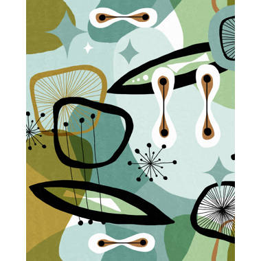 Mind The Gap Revival (Mid Century Modern) Abstract Wallpaper Roll ...