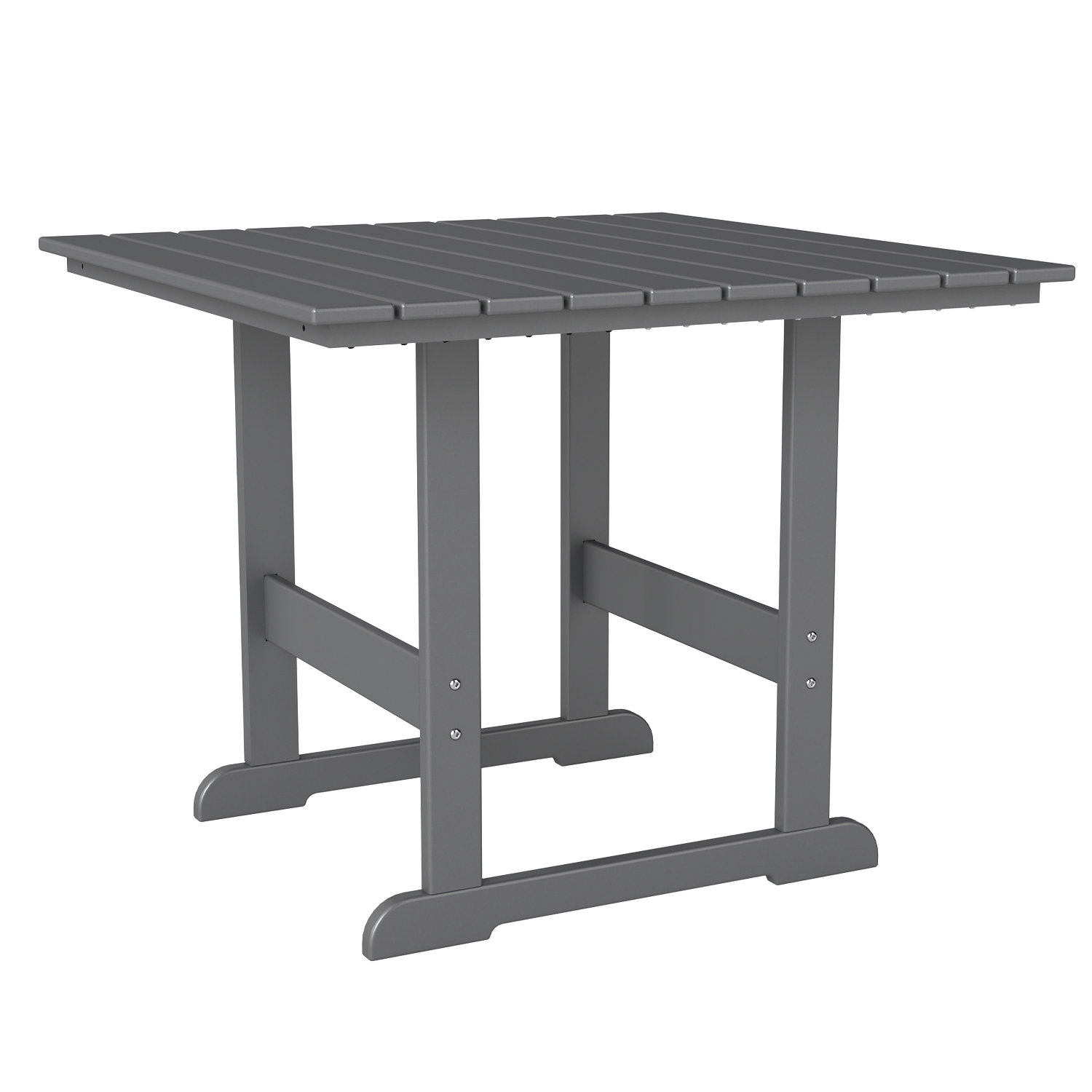 Highland Dunes HDPE Outdoor Square Patio Dining Table All Weather | Wayfair