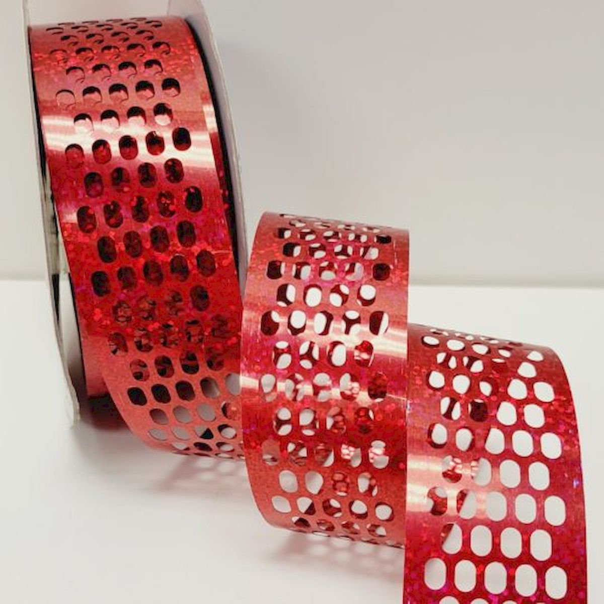 The Holiday Aisle® Yards Oval Punchinella Ribbon | Wayfair