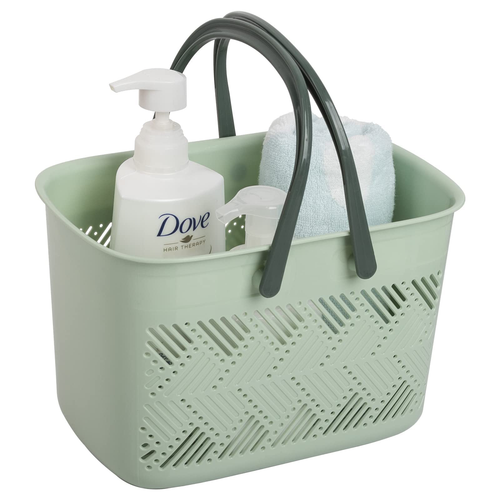 Ivy Bronx Portable Shower Caddy Tote, Plastic Storage Caddy Basket With ...