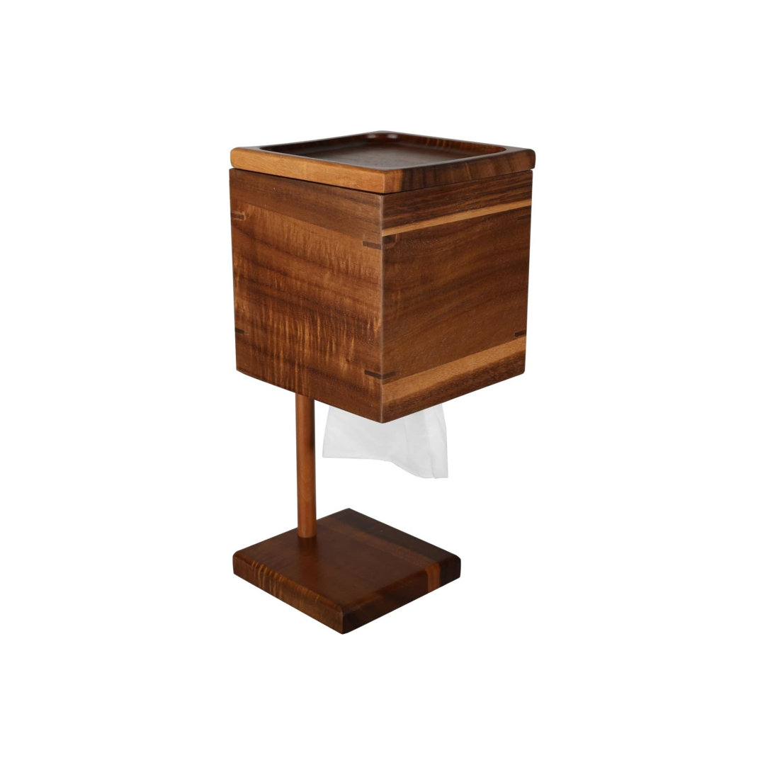 dVault Wooden Tissue Box Cover Square, Toilet Paper Holder Stand ...