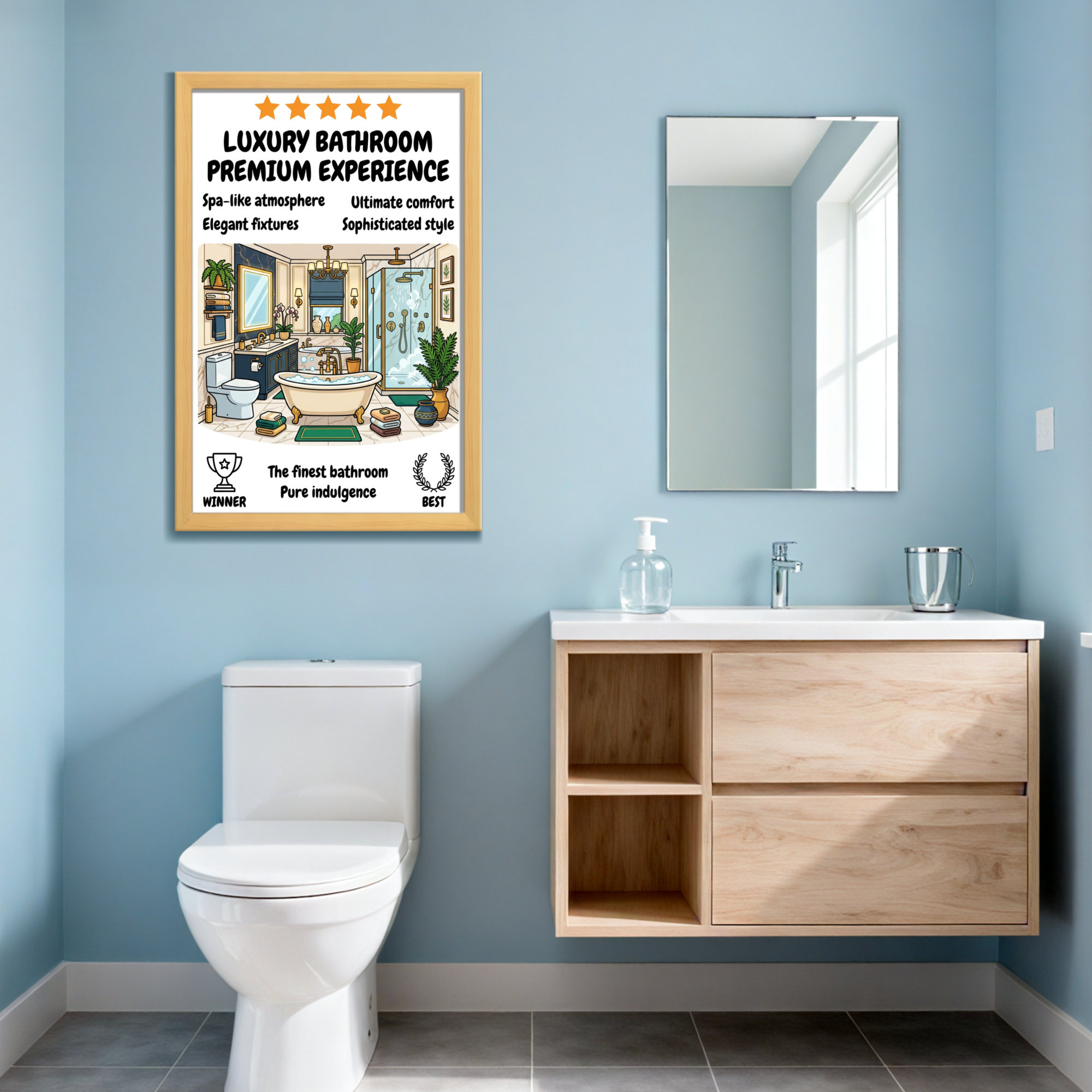 Ebern Designs Bath & Laundry Luxury Bathroom Premium Experience | Wayfair
