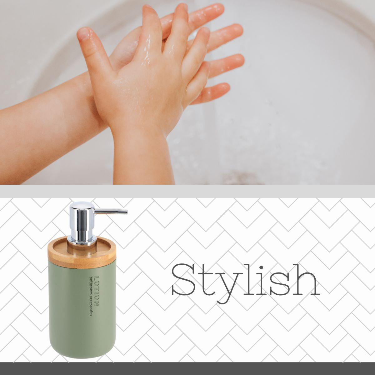 Evideco Willis Pure Matte Soap Dispenser with Natural Bamboo Top | Wayfair