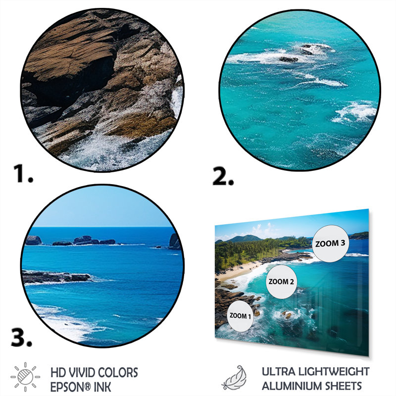 Dovecove Caraibe Paradise Found II - Landscapes Metal Wall Decor Set ...