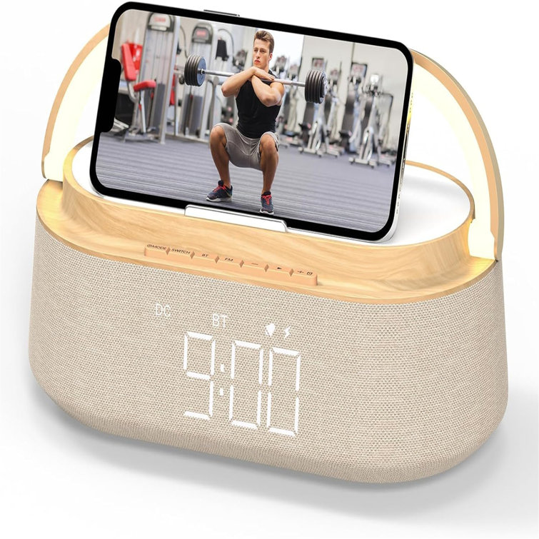Brayden Studio Digital Metal Electric Alarm Tabletop Clock | Wayfair.co.uk
