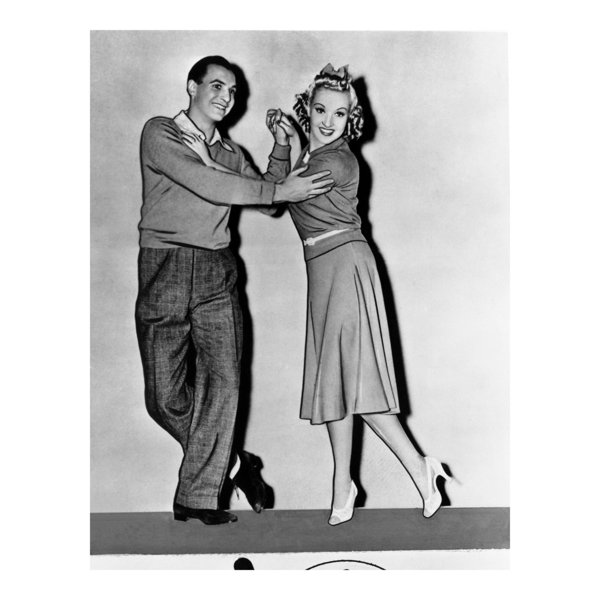 Globe Photos Entertainment Betty Grable Dancing With Actor On Paper ...