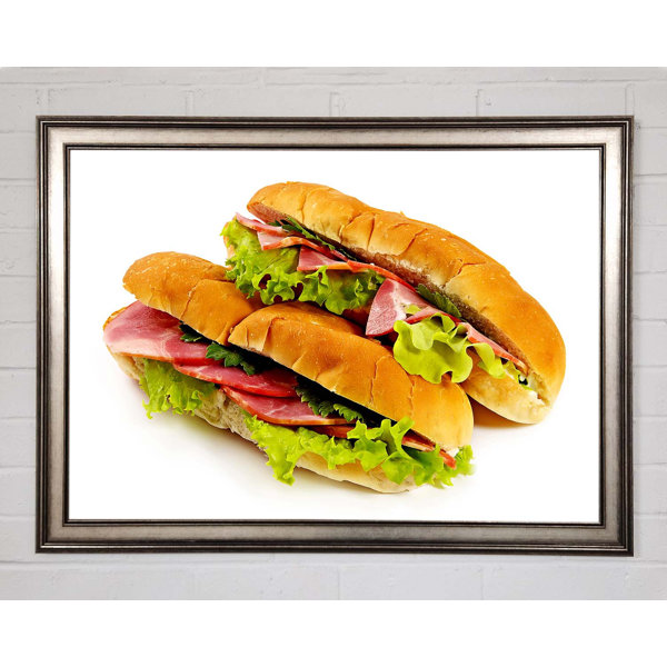 Brayden Studio Ham Sandwiches - Single Picture Frame Print | Wayfair.co.uk