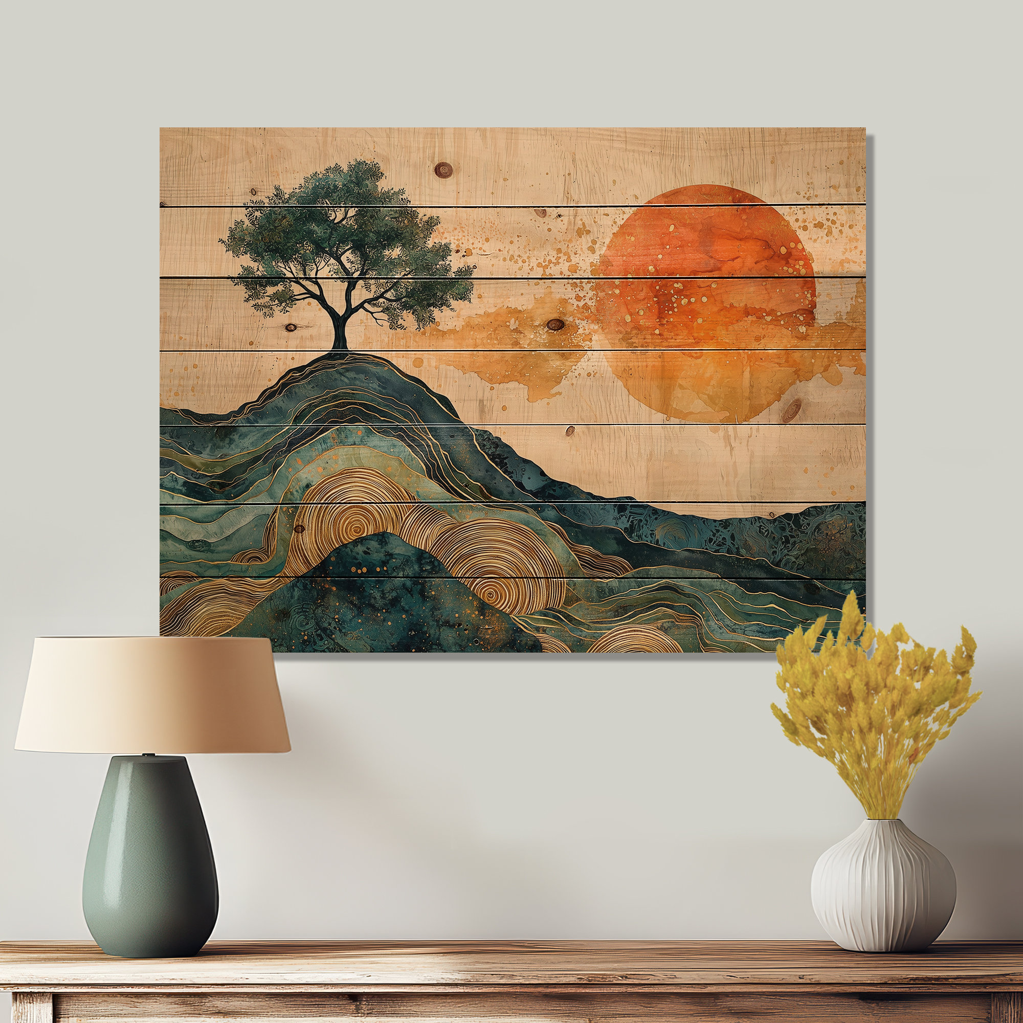 Ophelia & Co. Sunrise Baobab Tree With Roots Of Africa IV - Tree Wood ...