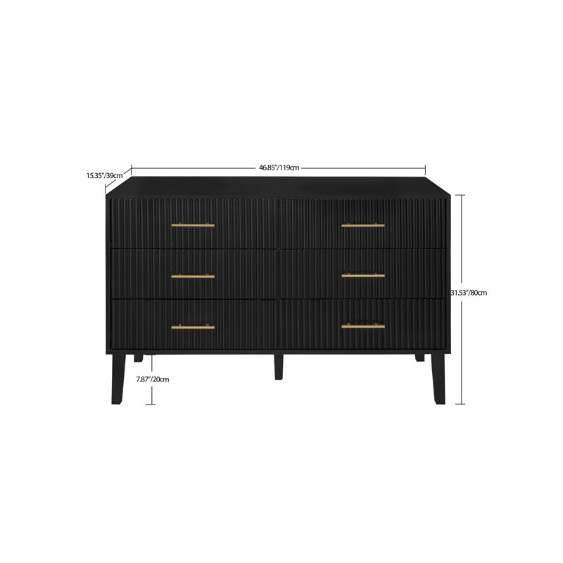 Mercer41 Ruminer 6 - Drawer Dresser & Reviews | Wayfair