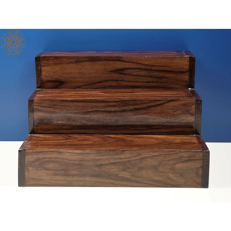 Loon Peak® Three Layer Wooden Puja Altar | Wayfair