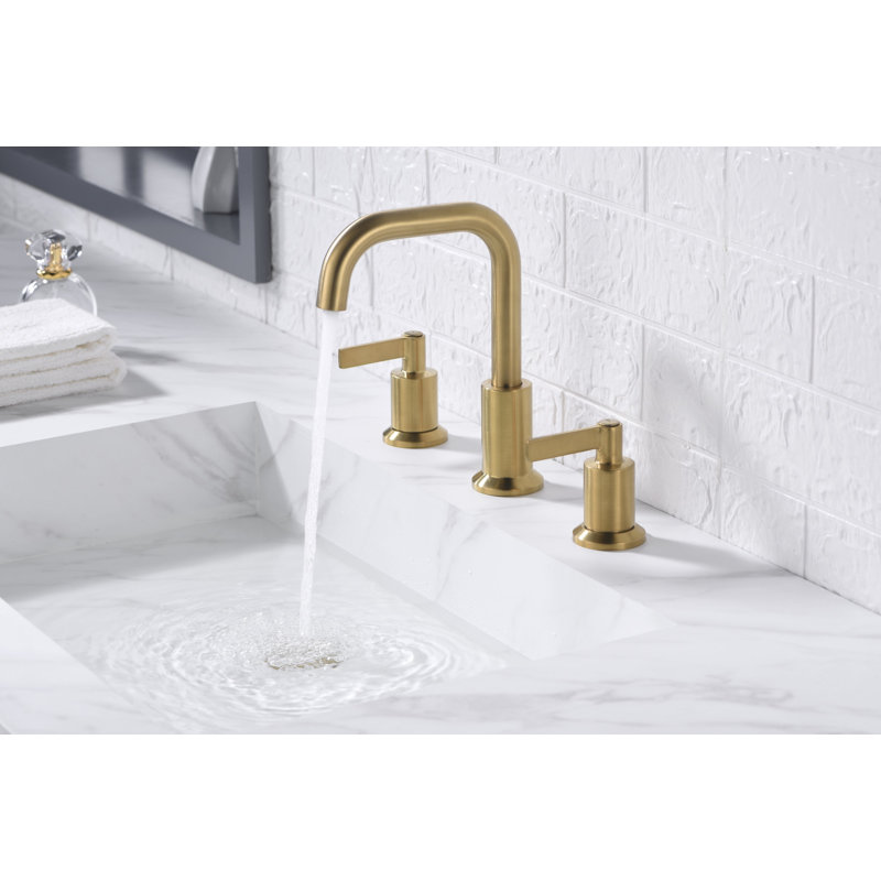 Ultra Faucets Kree Widespread Faucet 2-handle Bathroom Faucet with ...
