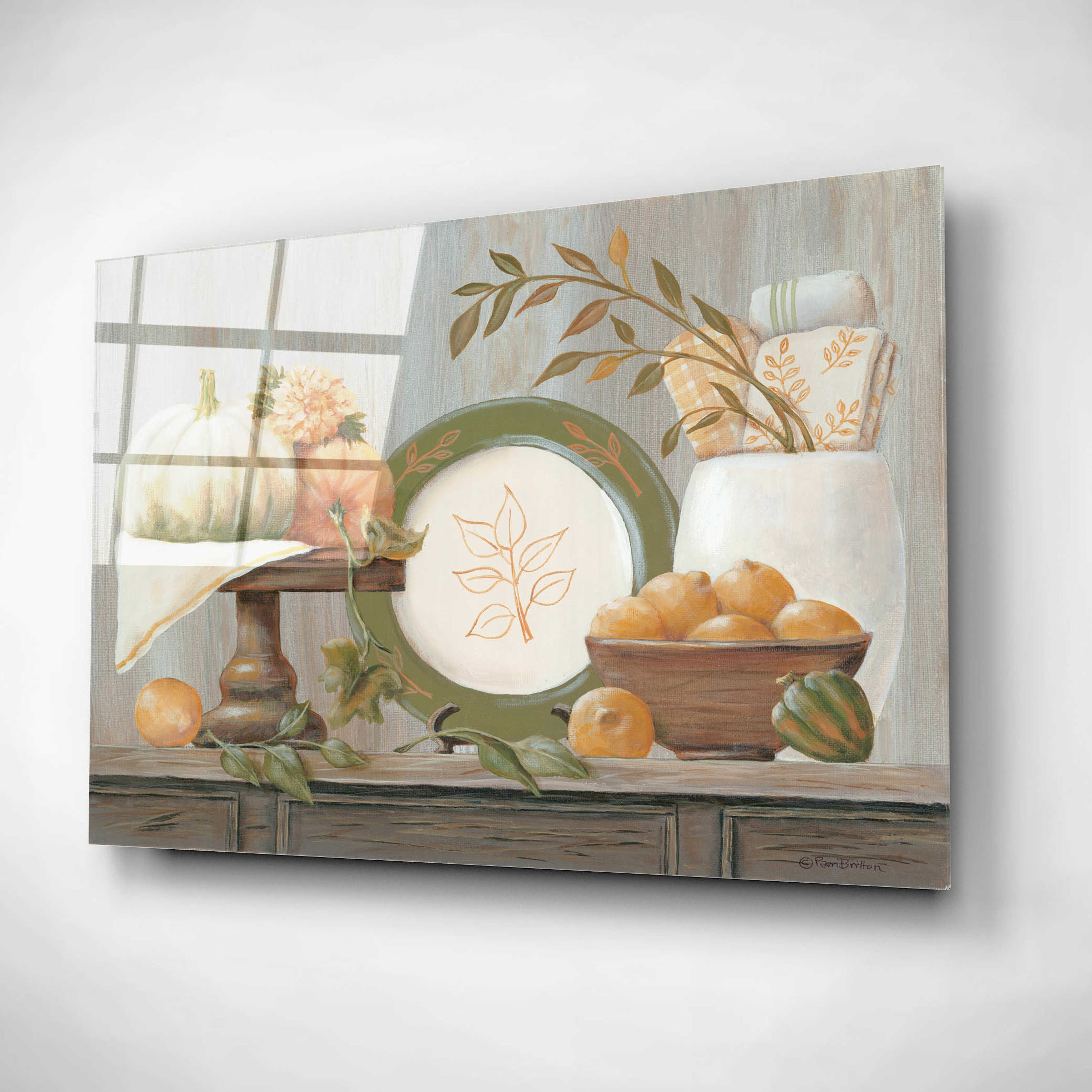 August Grove® A Harvest Kitchen by Pam Britton - Unframed Painting ...