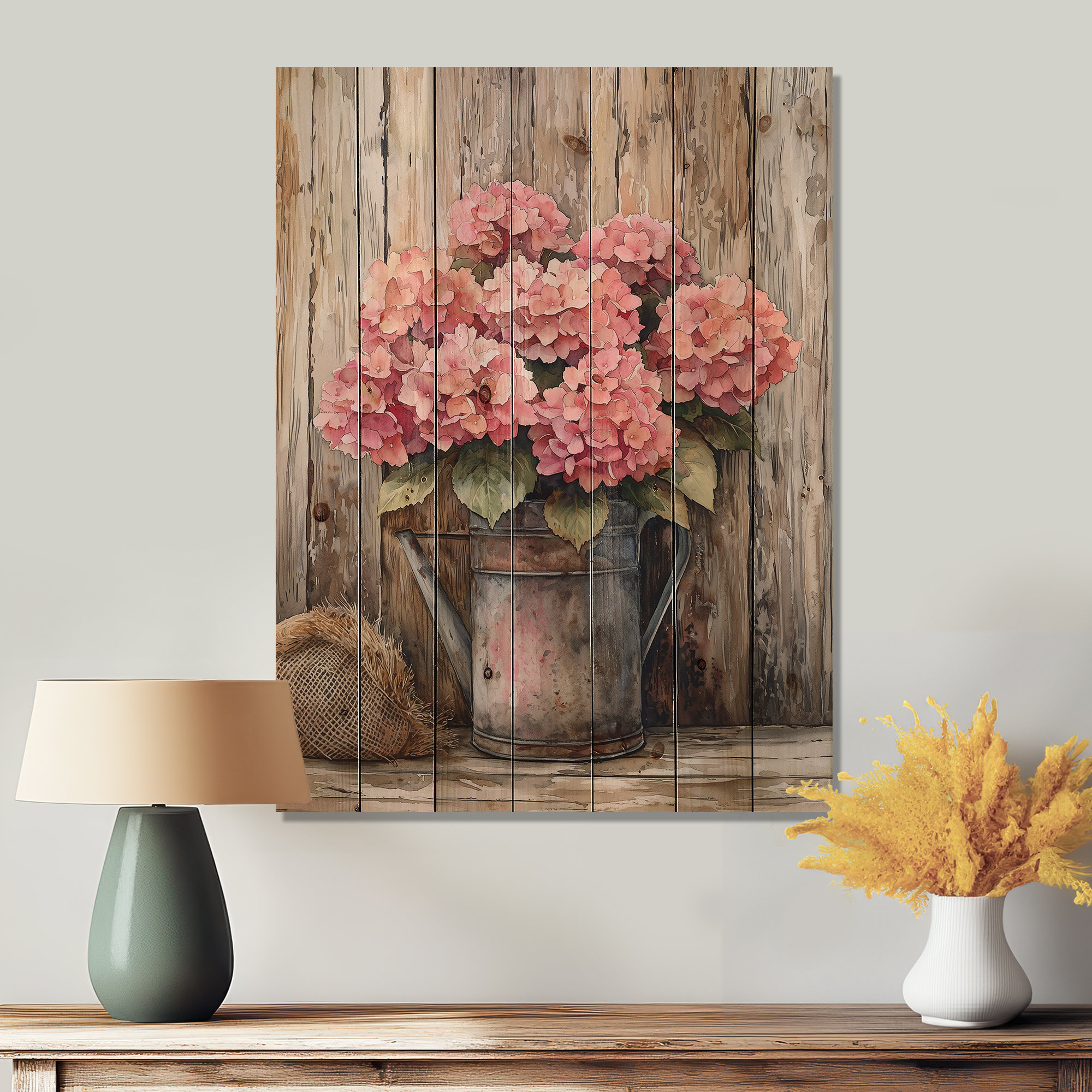 Ophelia & Co. Rustic Hydrangea Bouquet At The Barn I - Hydrangea Wood ...