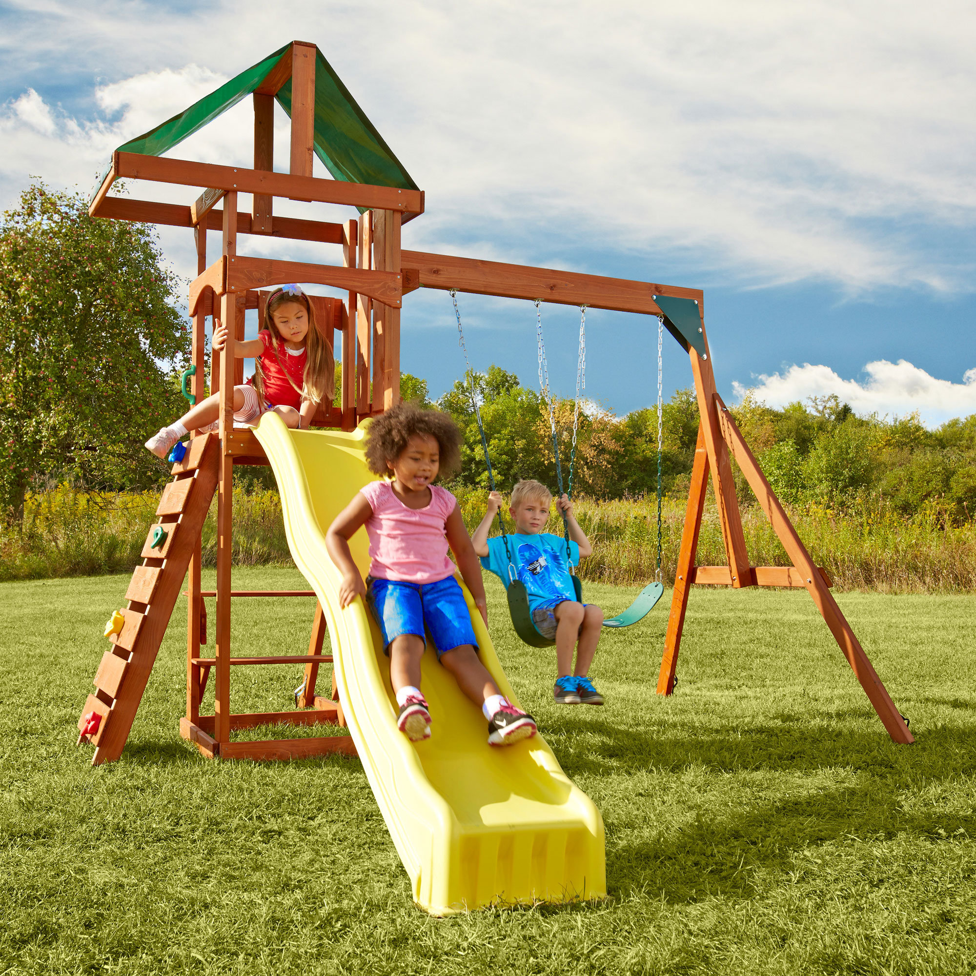Swing-n-Slide Play Set Scrambler Swing Set & Reviews | Wayfair