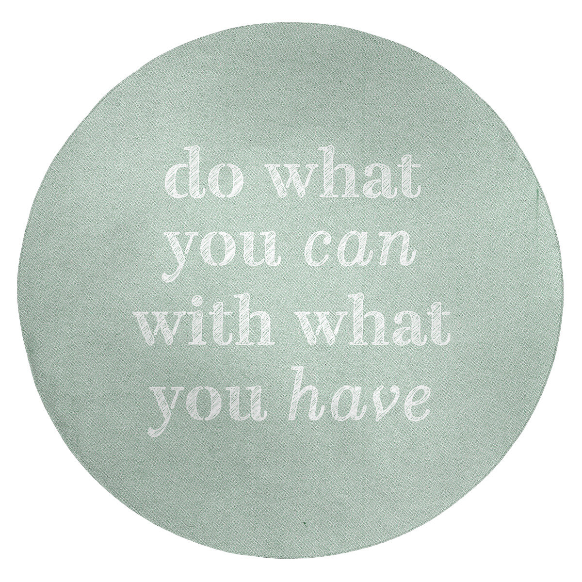 East Urban Home Handwritten Do What You Can Quote Poly Chenille Rug ...