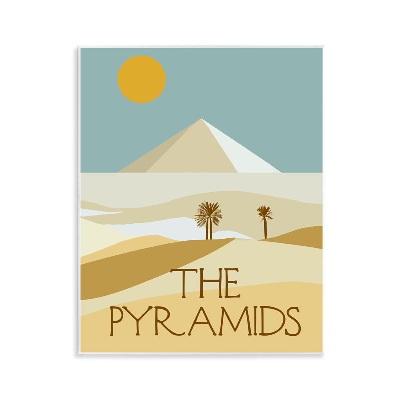 George Oliver Egypt Pyramids Landmark Wall Plaque Art by Daphne ...