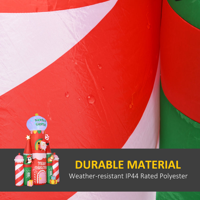 The Holiday Aisle® Insha Candy Castle Inflatable & Reviews | Wayfair