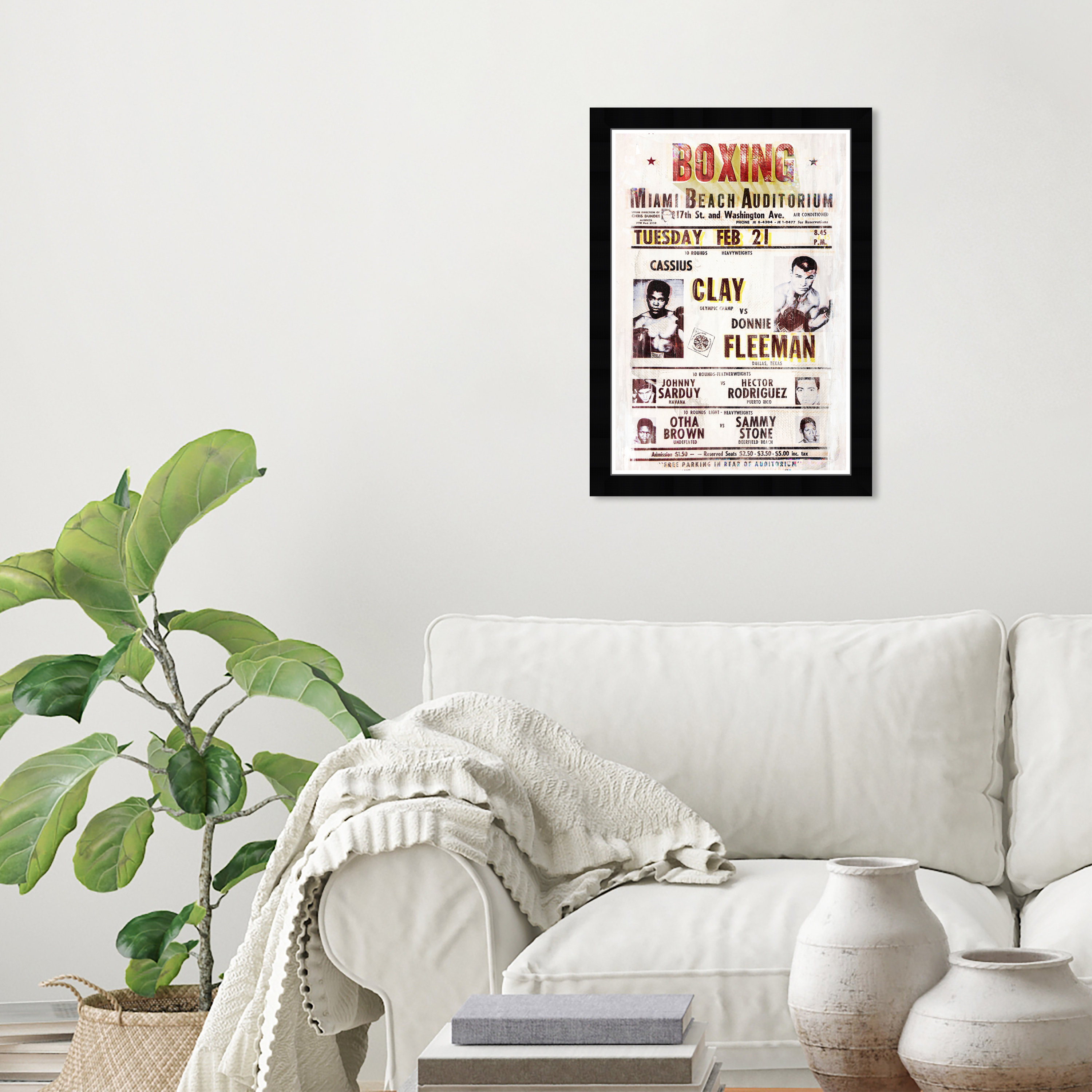 Wynwood Studio 'Advertising 10 Rounds Boxing Posters' - Picture Frame ...