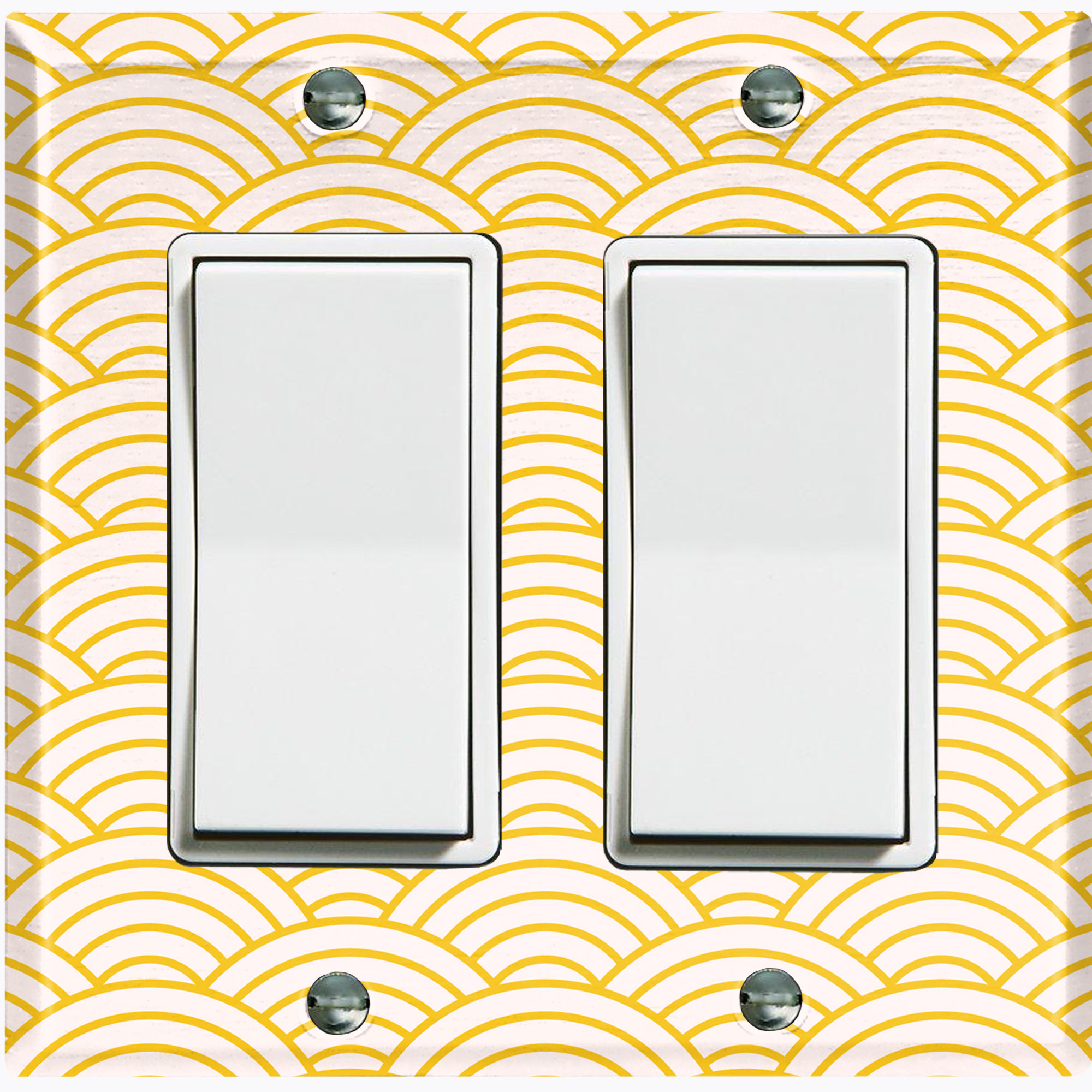 WorldAcc Metal Light Switch Plate Outlet Cover (Japanese Yellow Sea ...