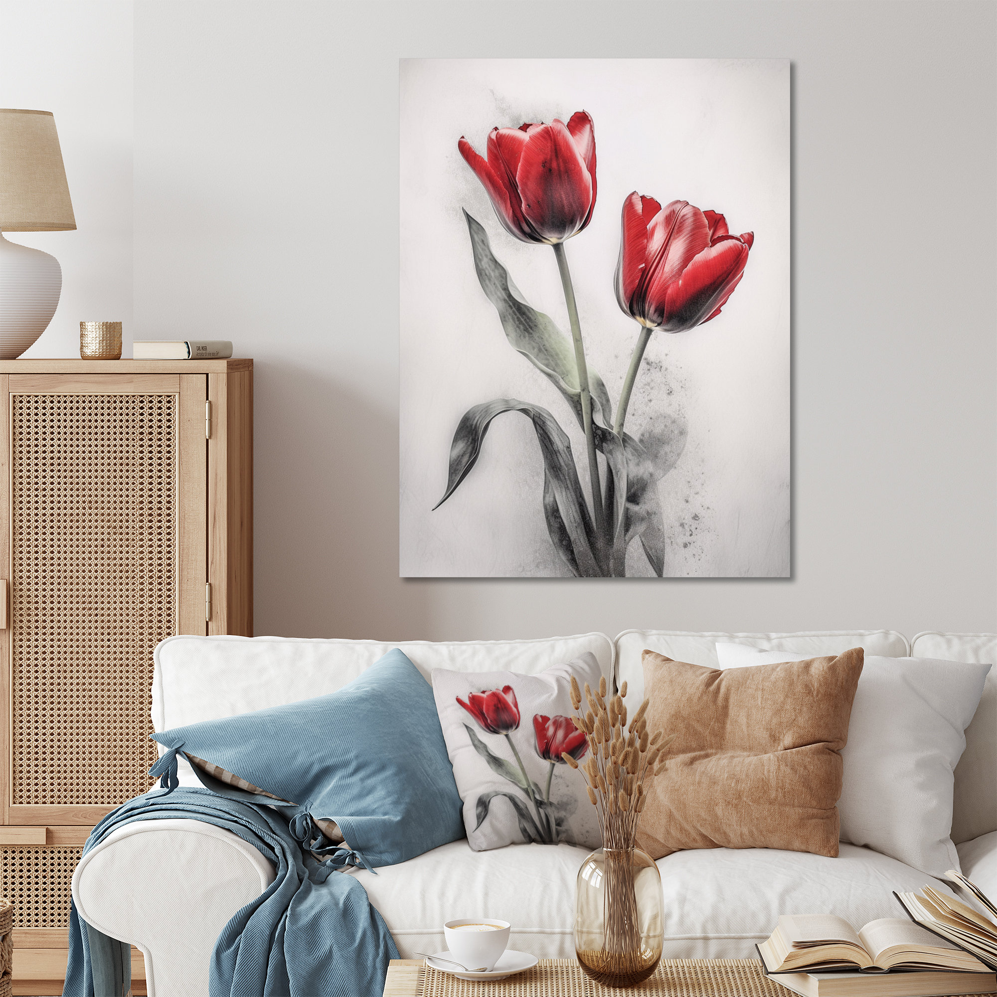 Red Barrel Studio® Tulip Dreams II - Tulips Metal Wall Art | Wayfair