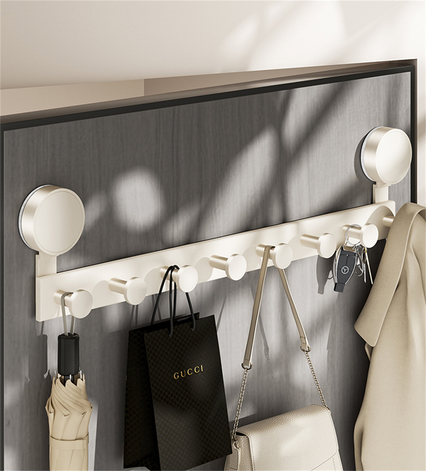 Thrones Designs Aluminum Alloy Suction Cup Hook Rack | Wayfair