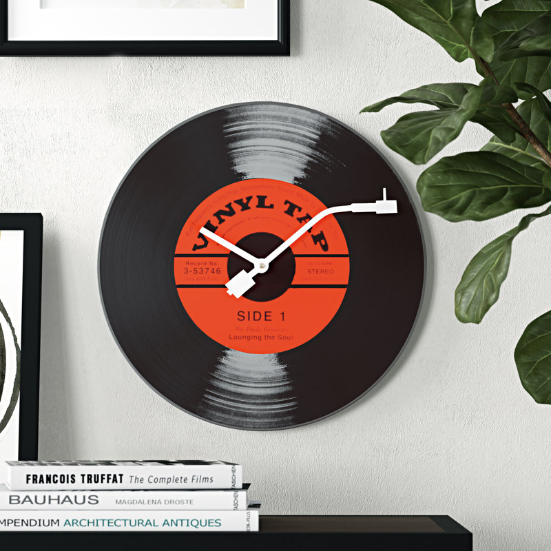 Red Barrel Studio Nollan Vinyl Tap 16.93" Record Wall Clock & Reviews ...