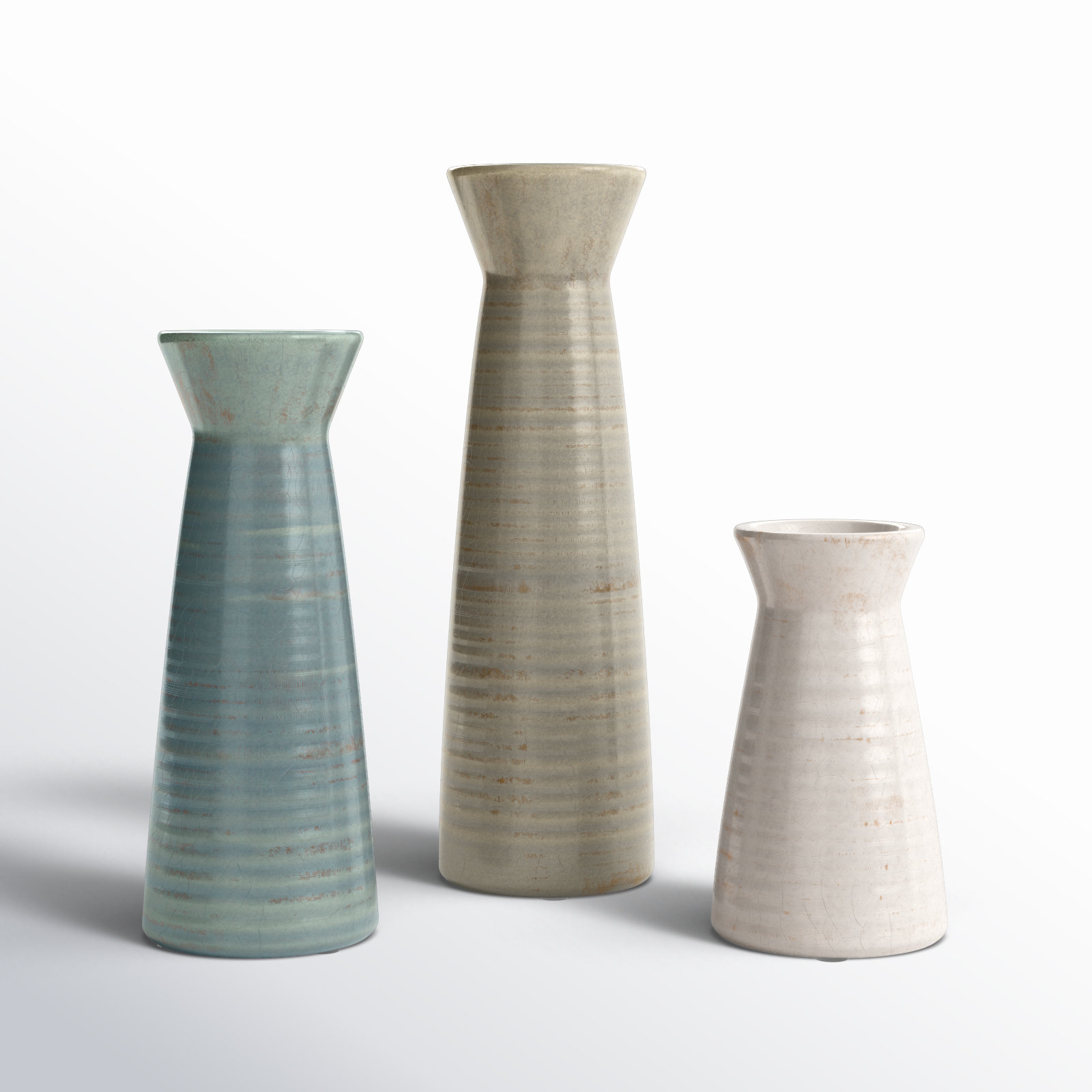 Joss & Main Luxor Ceramic Table Vase Set & Reviews | Wayfair