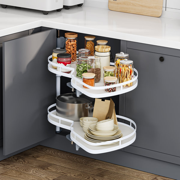 Rebrilliant Swing Right Blind Corner Kitchen Cabinet Pull Out Organizer ...