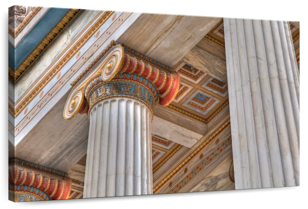 Ebern Designs Academy Of Athens Columns | Wayfair