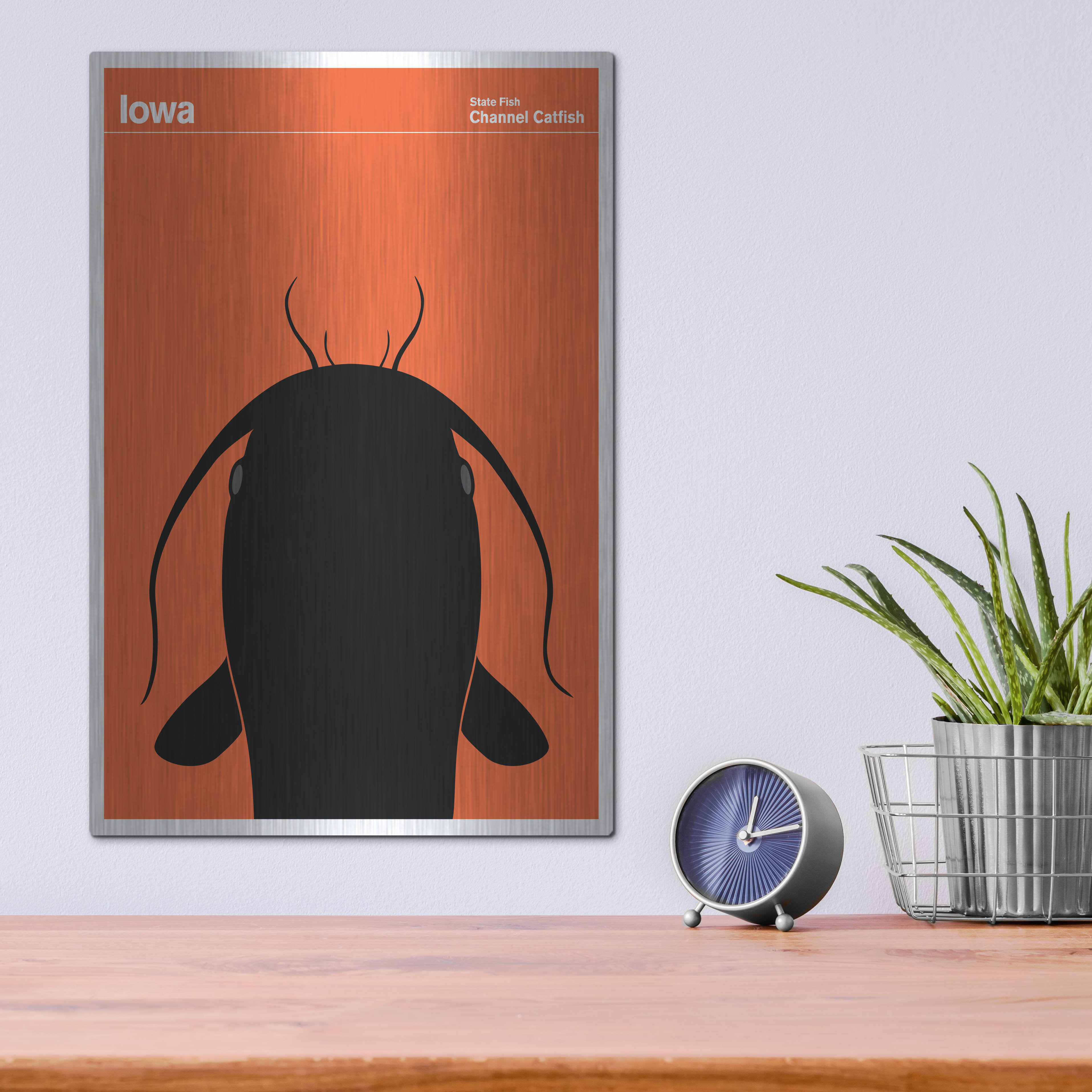 Winston Porter 'State Posters IA' by Print Collection, Metal Wall Art ...