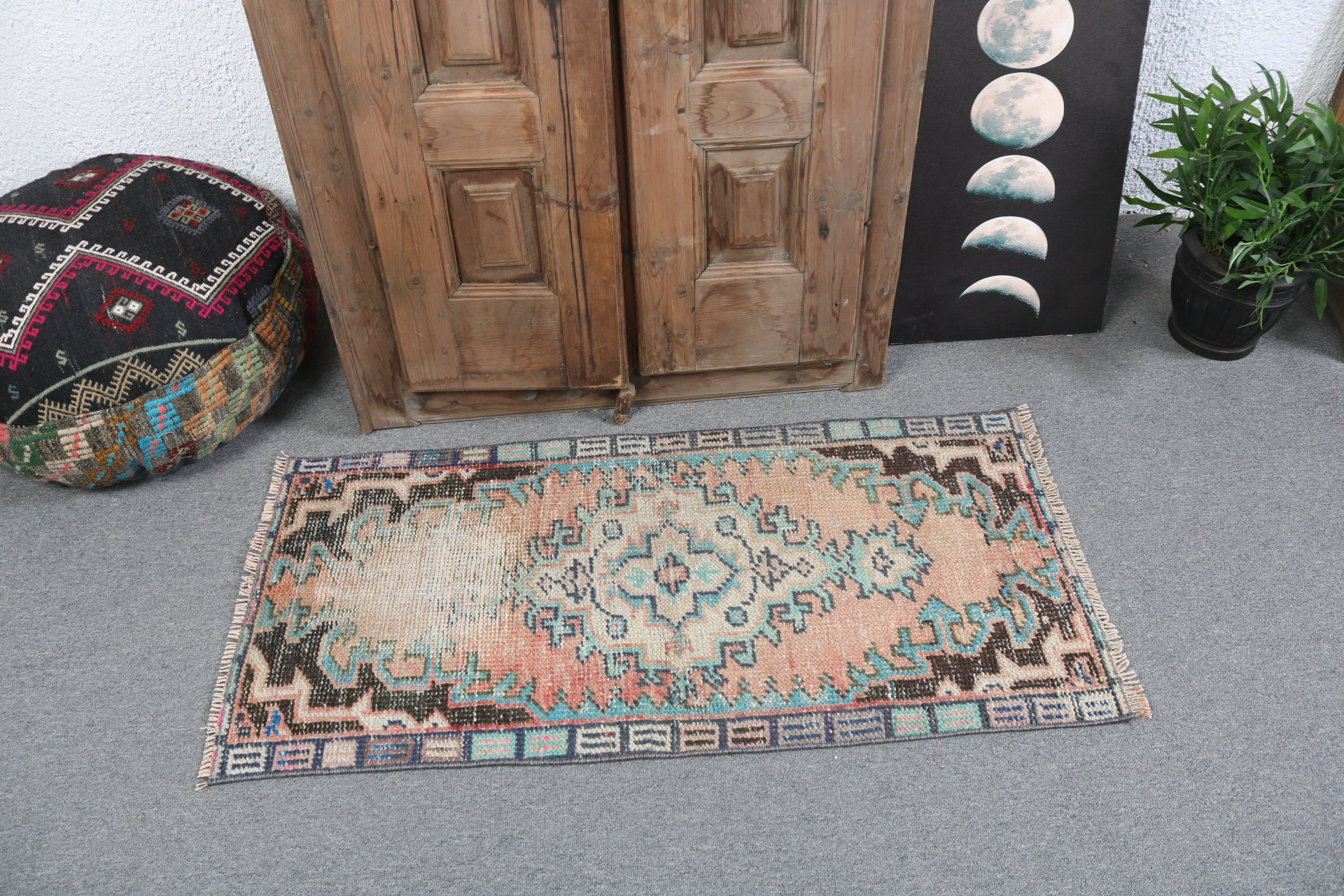 Bungalow Rose Colorful Ethnic Turkish Door Mat Enhances Living Room ...