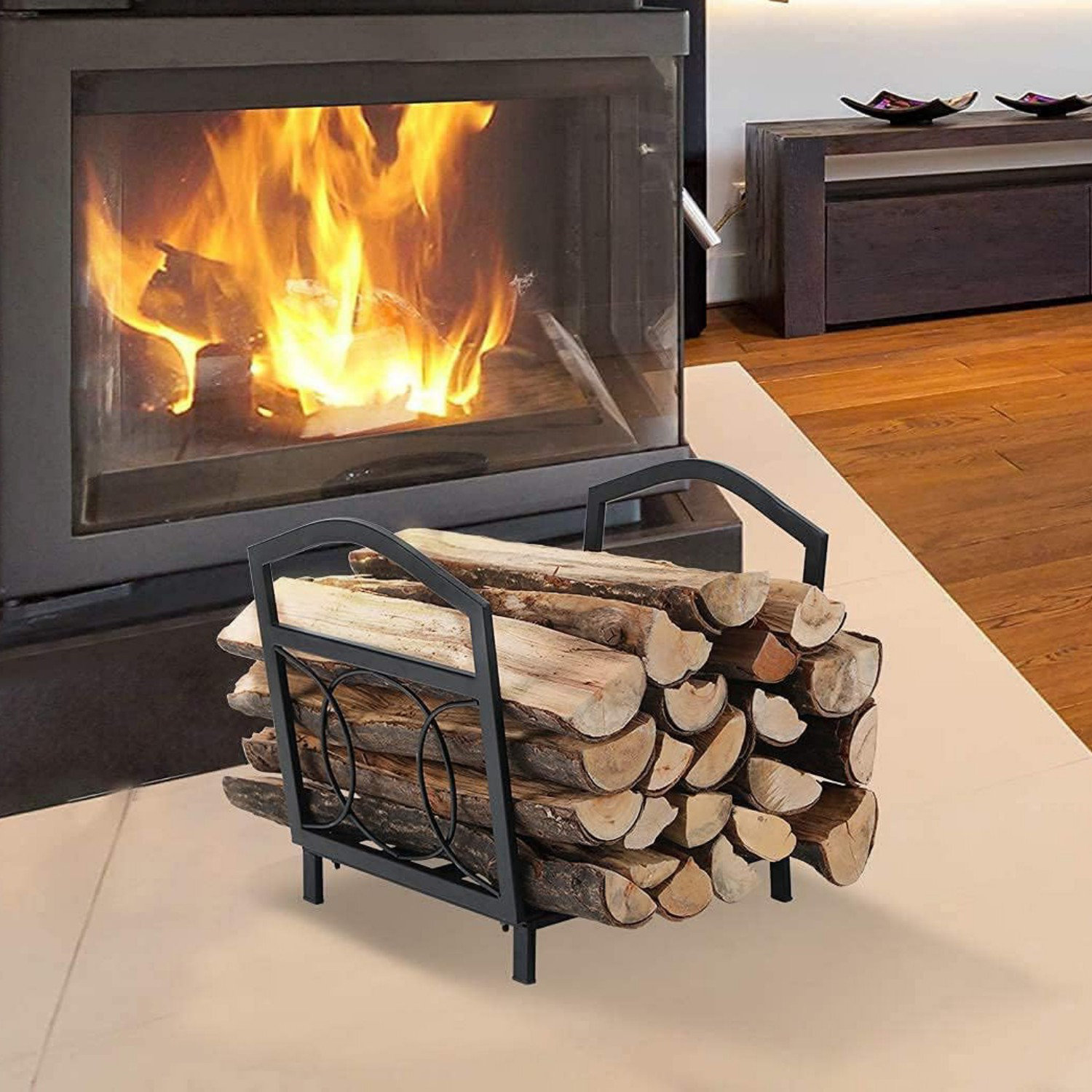 17 Stories 17 Inch Small Firewood Log Rack | Wayfair