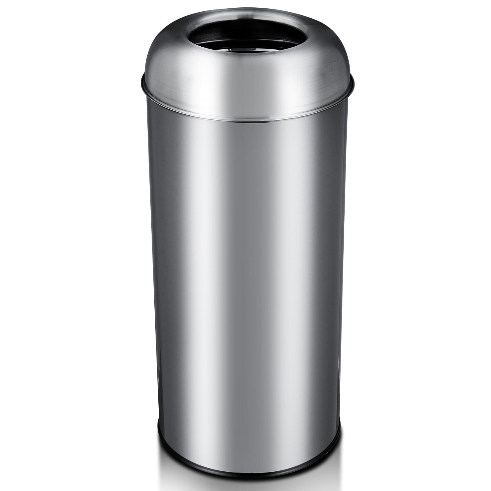 babevy 17 Gal / 65L Open Top Trash Can Commercial Grade Heavy Duty Tall ...