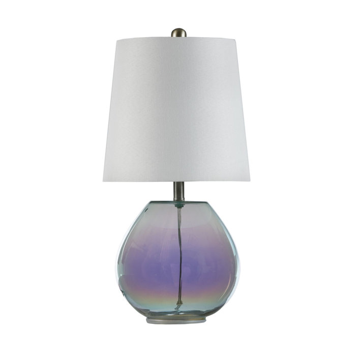 Highland Dunes Cordell Iridescent Glass Table Lamp & Reviews | Wayfair
