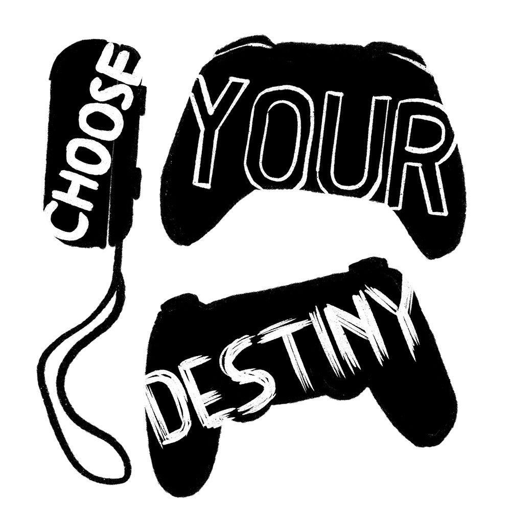 Trinx Choose Your Destiny Poster Print By Mlli Villa (18 X 18 ...