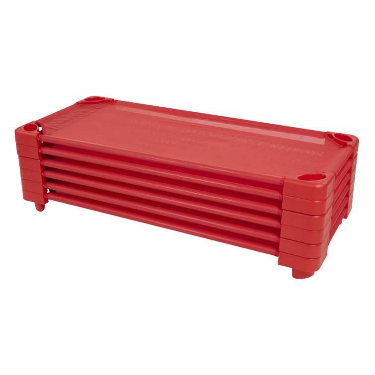 ECR4Kids Stackable Kiddie Cot, Standard Size, Classroom Furniture, 6 ...