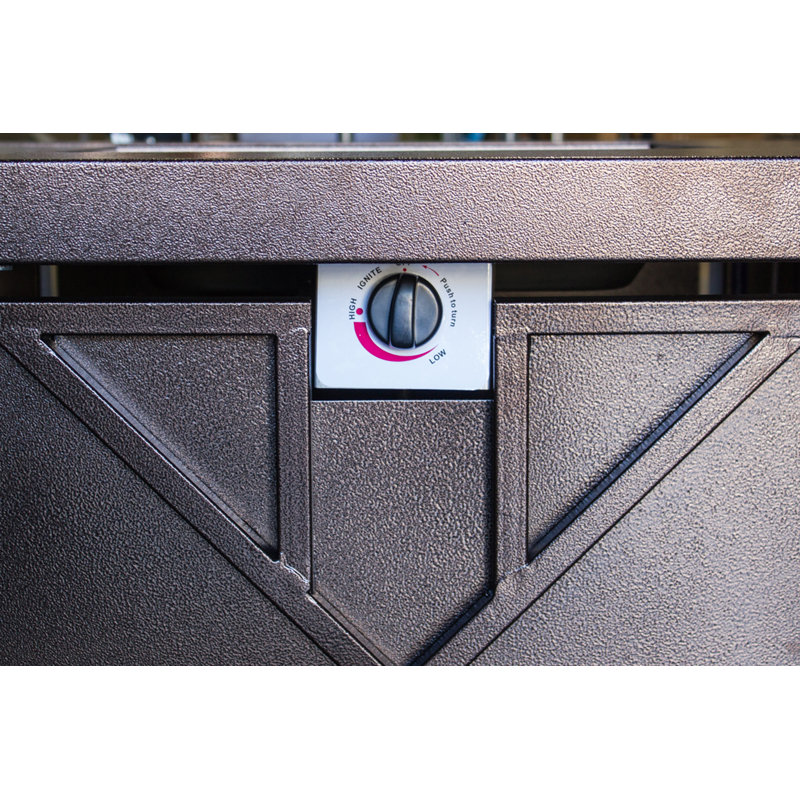 Ebern Designs Spirit Steel Propane Gas Fire Pit Table & Reviews | Wayfair