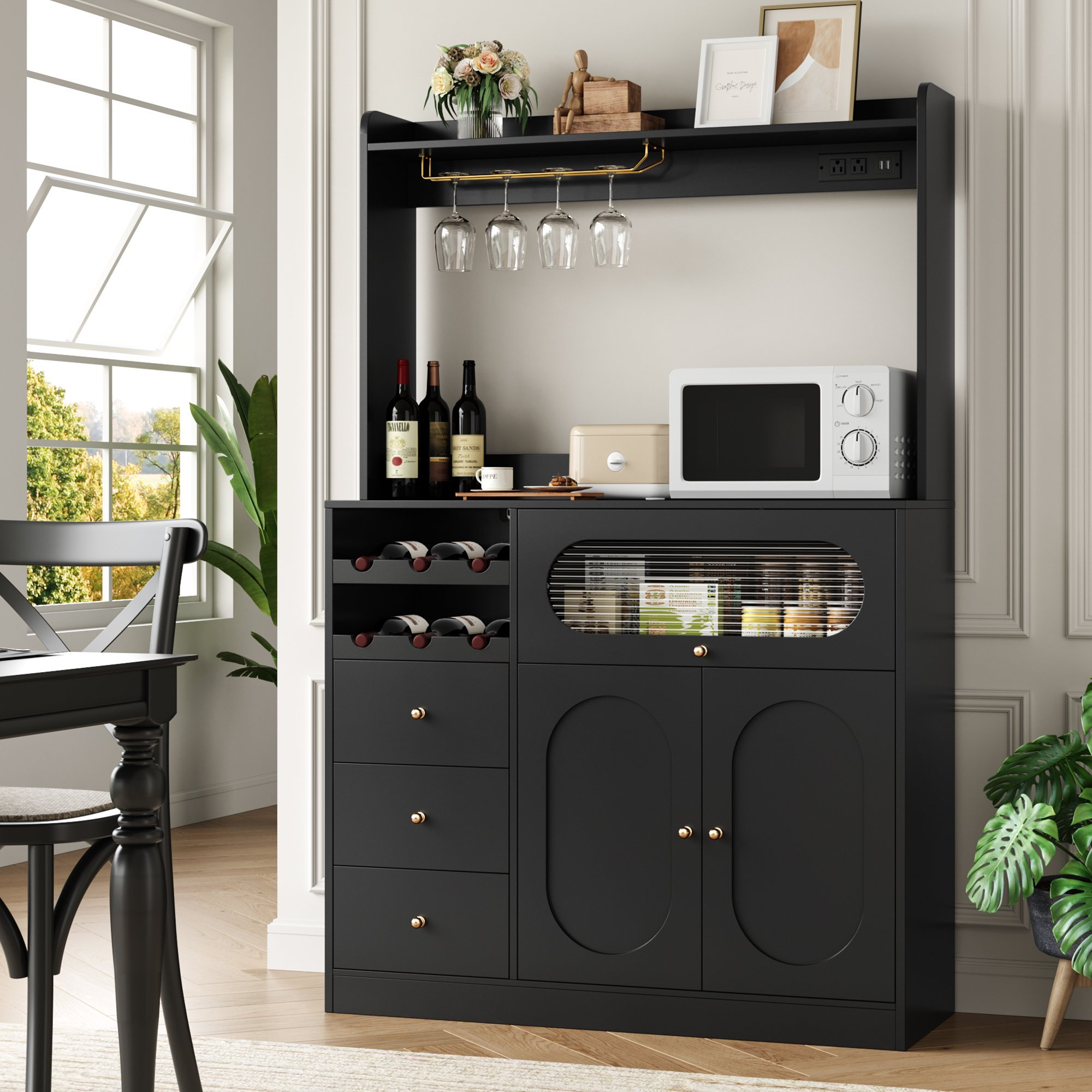 Willa Arlo™ Interiors Dorsett 67'' Kitchen Pantry With 3 Drawers ...