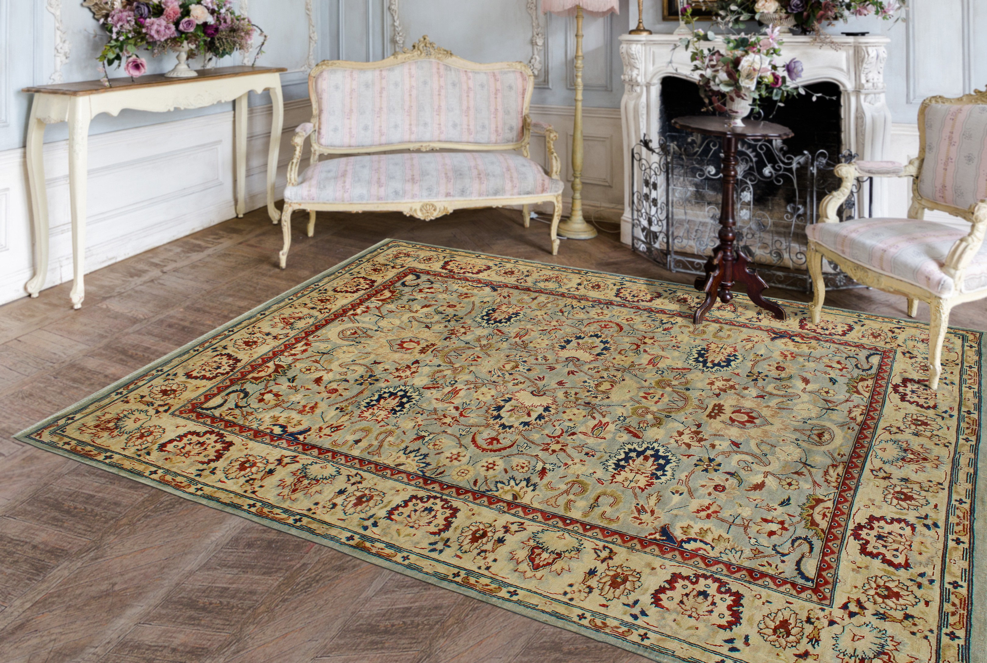 Isabelline Pak-Persian Arick Grey Rug | Wayfair